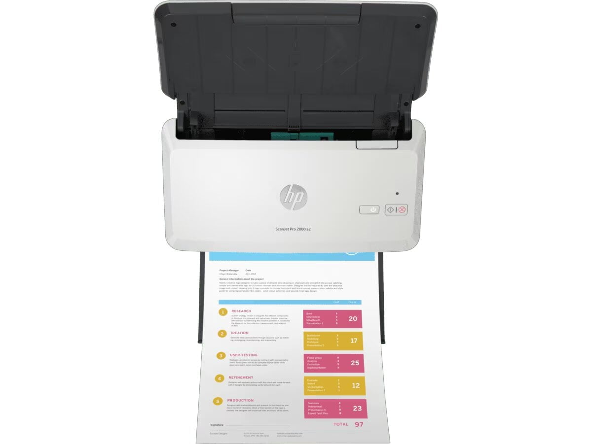 Buy HP ScanJet Pro 2000 s2 Sheet-feed Scanner ADF& SPDADF- (6FW06A) at ...